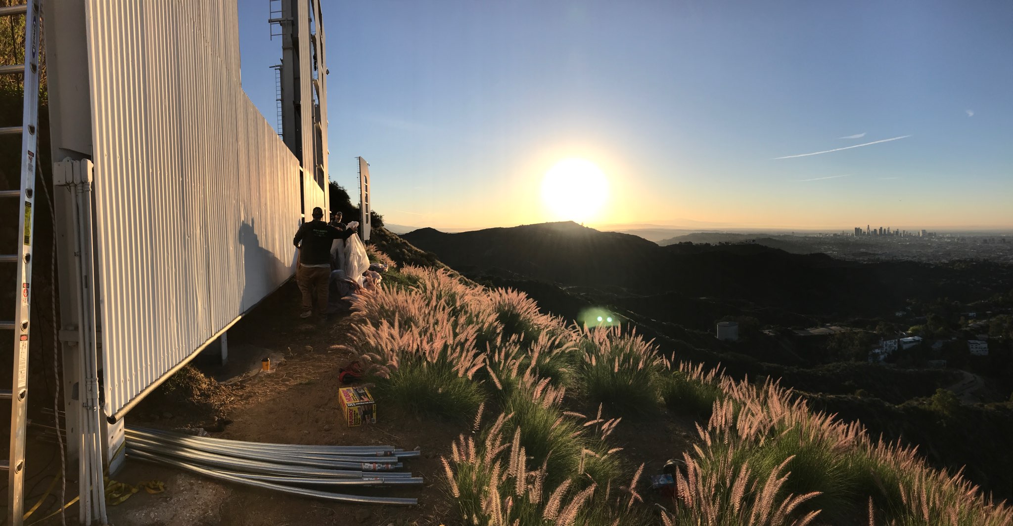 Welcome to Rams House! Historic Hollywood sign changes to celebrate ...