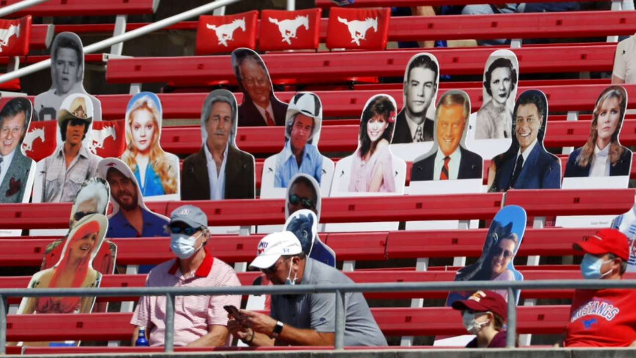 SMU student section kicked out of stadium for violating coronavirus ...